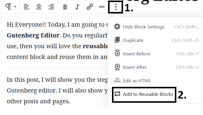How To Create Reusable Block In Gutenberg Editor - WittyChimp How To Create Reusable Block In Gutenberg Editor - WittyChimp