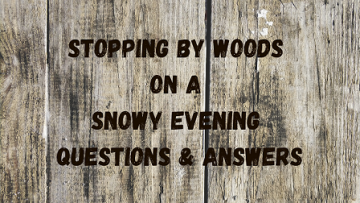 Stopping by Woods on a Snowy Evening Questions & Answers - WittyChimp