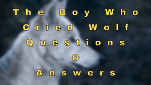 The Boy Who Cried Wolf Questions & Answers - WittyChimp