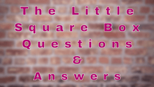 That Little Square Box Questions & Answers - WittyChimp