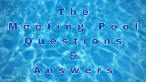 The Meeting Pool Questions & Answers - WittyChimp