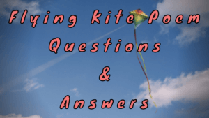 Flying Kite Poem Questions & Answers - WittyChimp